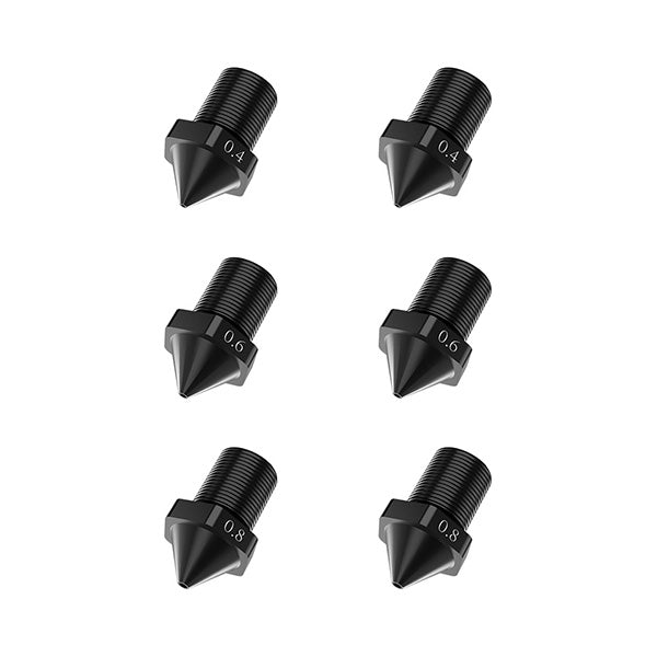 FlashForge Hardened Nozzle Kit: 0,4/0,6/0,8 Nozzle x2 – EcoFab3D